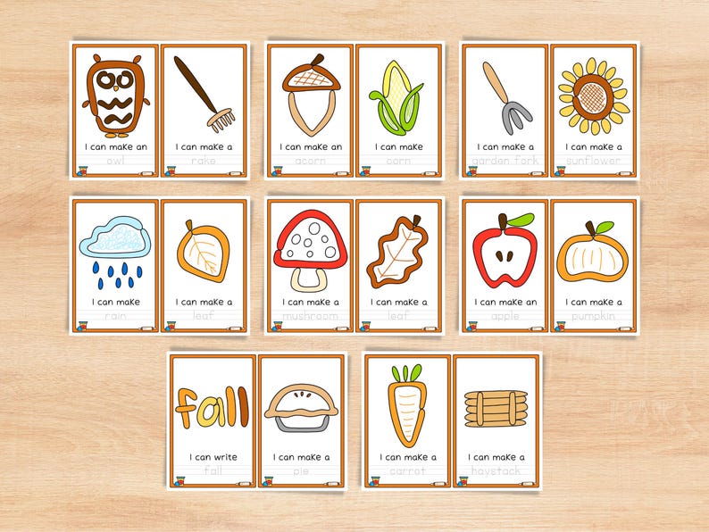 Fall Play Dough Mats Toddler Pumpkin Activities Montessori Homeschool ...