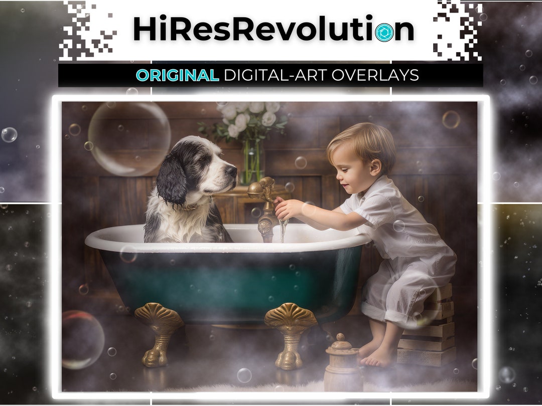 Bubble Bath Photoshop Overlay: Maternal Photo Edit, Composites (digital ...