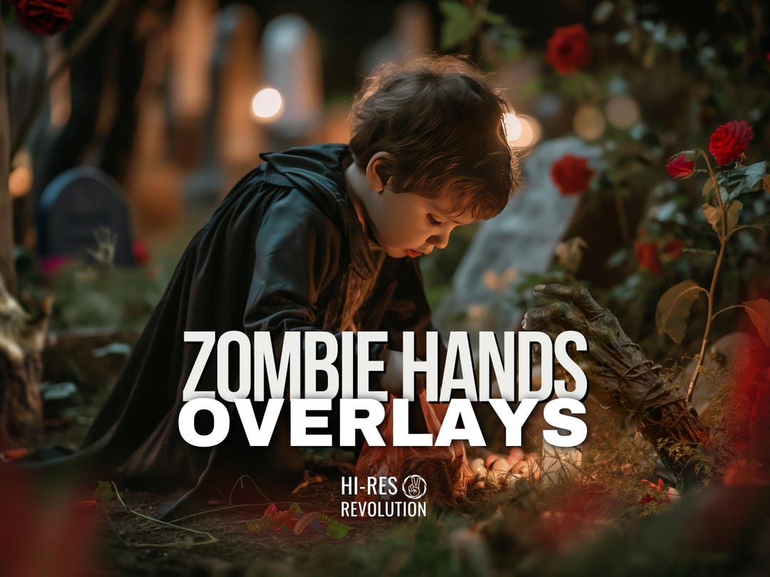 Zombie Hands Overlay Spooky Photoshop Digital Graveyard Photo Prop ...