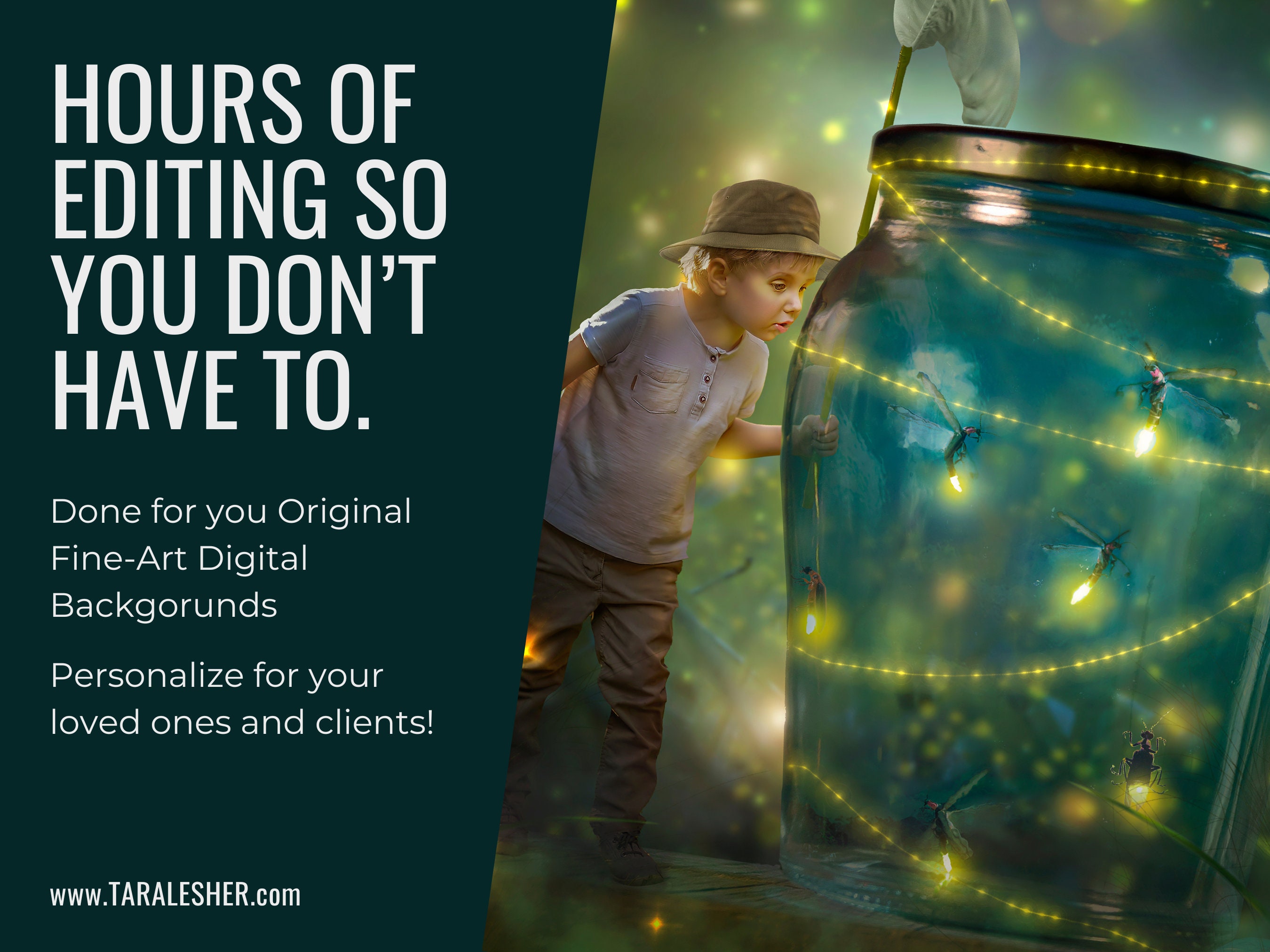 Firefly Digital Backdrop for Photographers Dreamy Fantasy - Etsy