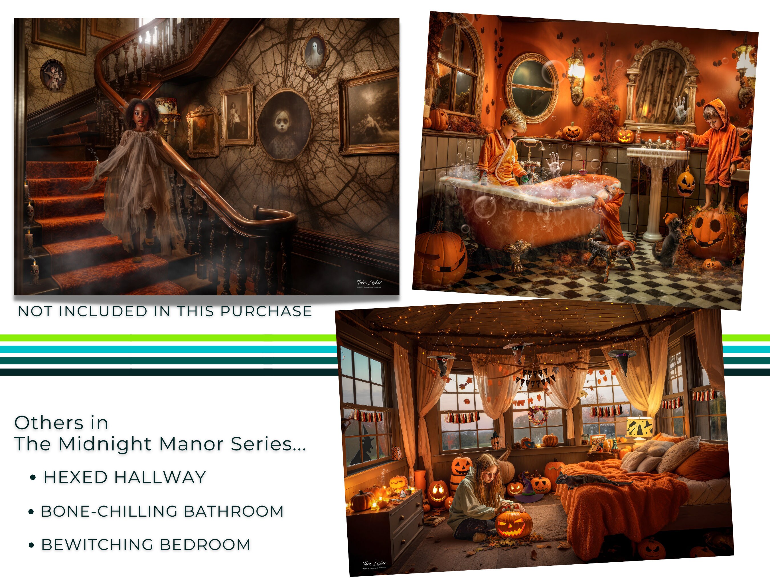 Witches Attic Fall Digital Background for Photographers, Dark and Moody ...