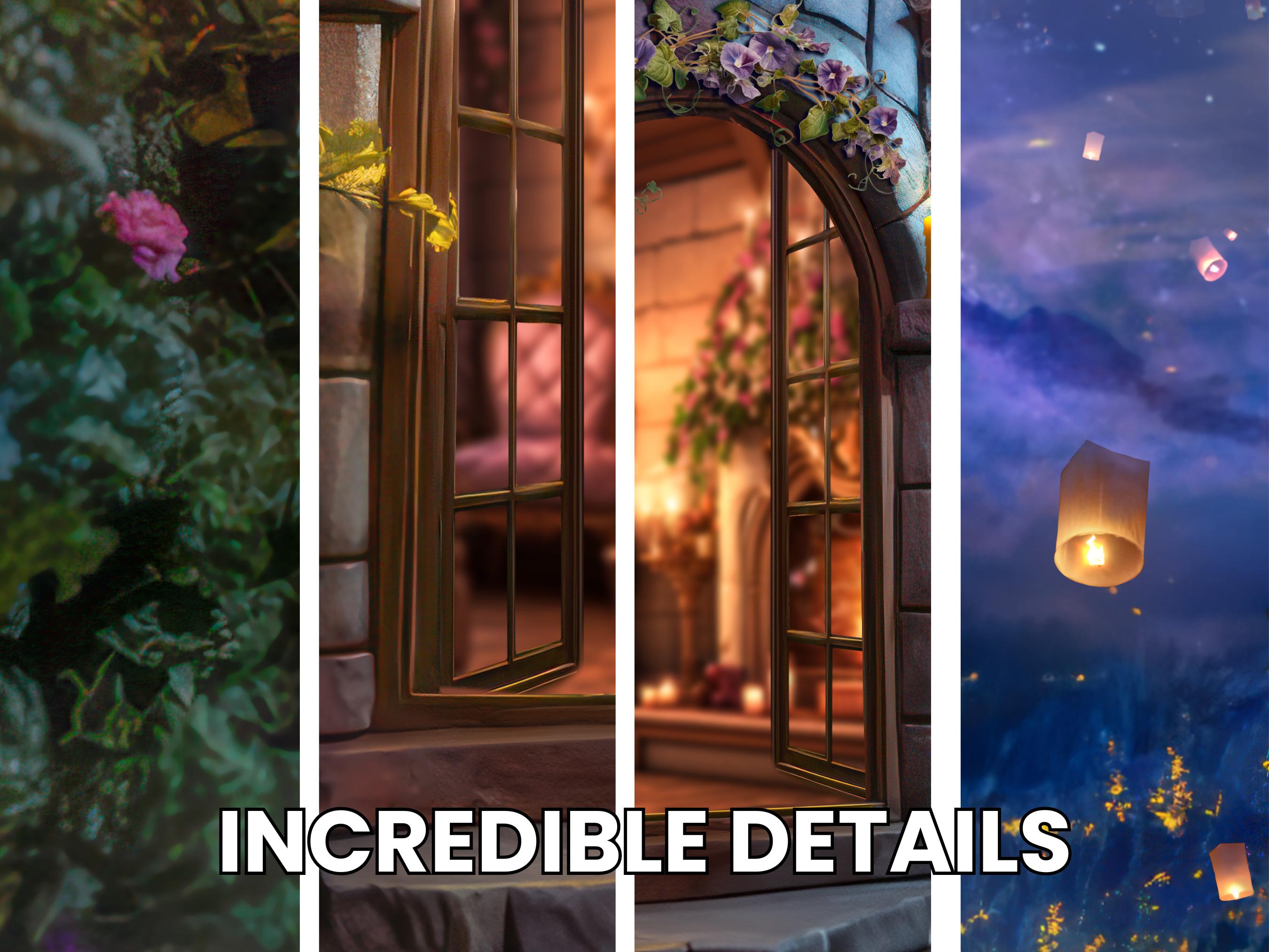 Rapunzel Castle Photography Backdrop: Fairytale Digital Art (PSD) - Etsy