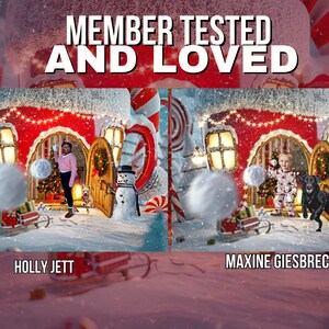 Snowball Fight Digital Backdrop Photography Fantasy Composite Christmas ...