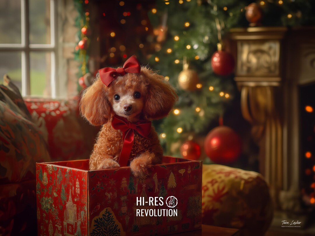 Christmas Pet Portrait Background | Holiday Digital Backdrop (download ...