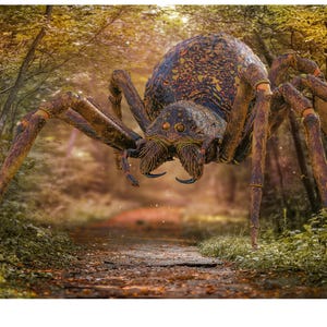 Spider Photoshop Digital Background PSD Halloween Composite Photography ...