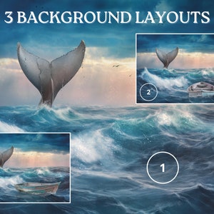 Ocean Creative Composite Background, Composition Photoshop Digital ...