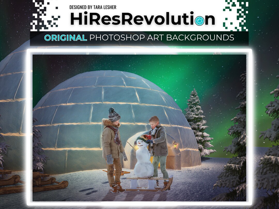 Igloo Digital Background for Photographers, Photo Editing, Composite ...