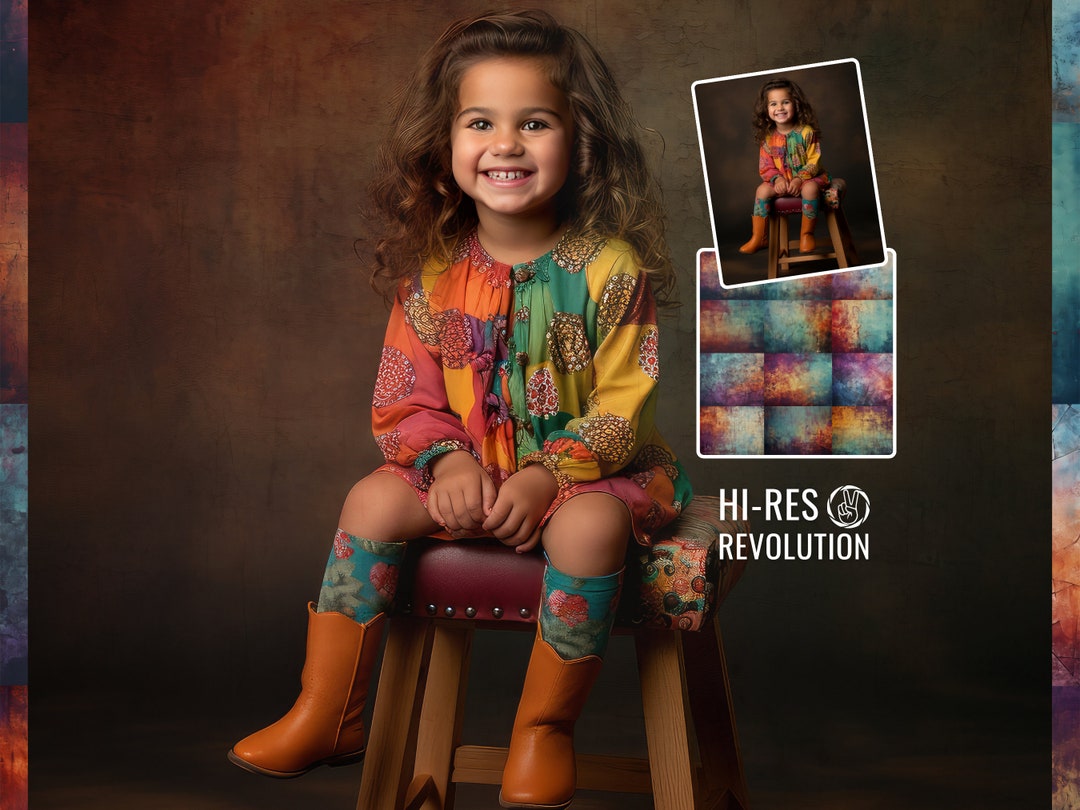 Artful Portrait Texture Overlay, Photoshop Texturized Studio Backdrop ...