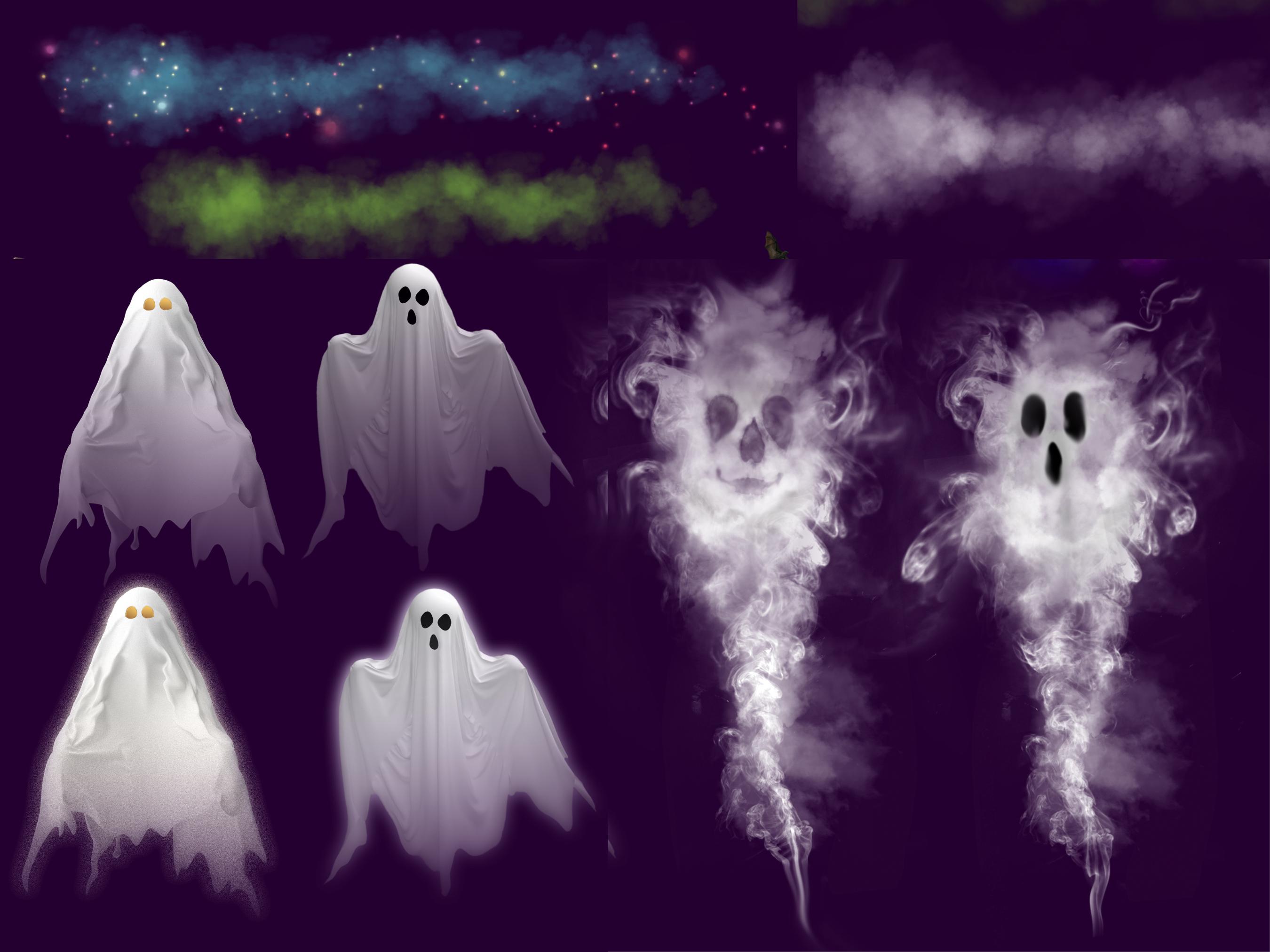 Halloween Photo Overlays: Spooky PNG Bundle (digital Download) - Etsy