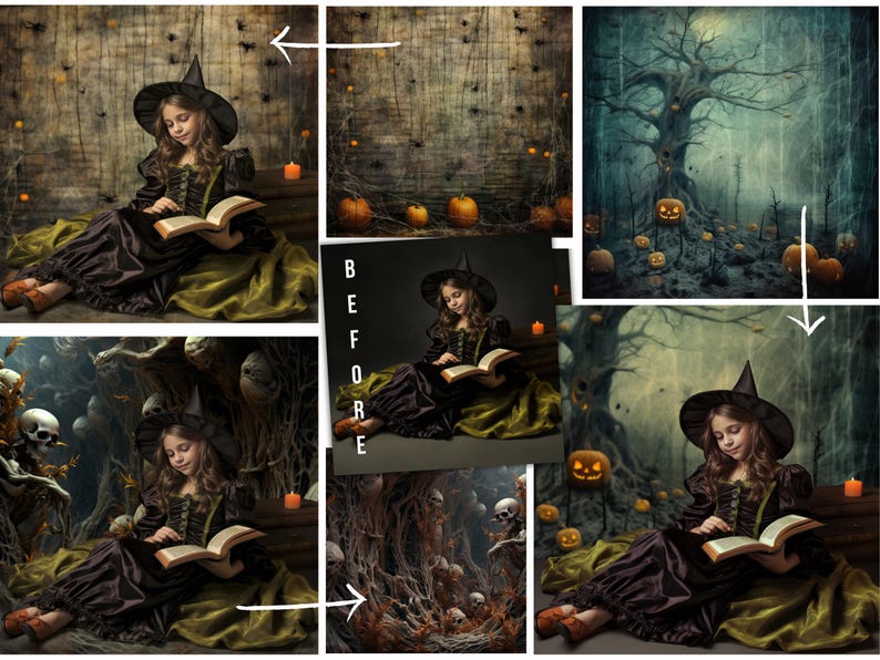 Halloween Photoshop Texture Overlay Bundle: Spooky Digital Photography ...