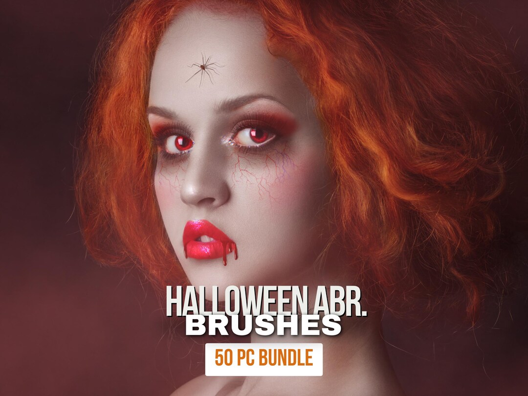 Halloween Photoshop Brushes Spooky Photo Effects Adobe Brush for ...