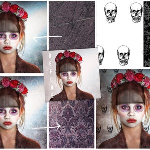 Halloween Photoshop Texture Overlay Bundle: Spooky Digital Photography ...
