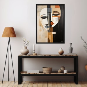 Contemplating Identity | Masquerade Masks | Abstract Art | Black Beige ...