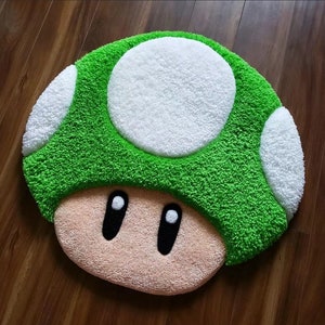 Cute Funny Mushroom Tufted Carpet Detailed Design Video Game Rug - Etsy