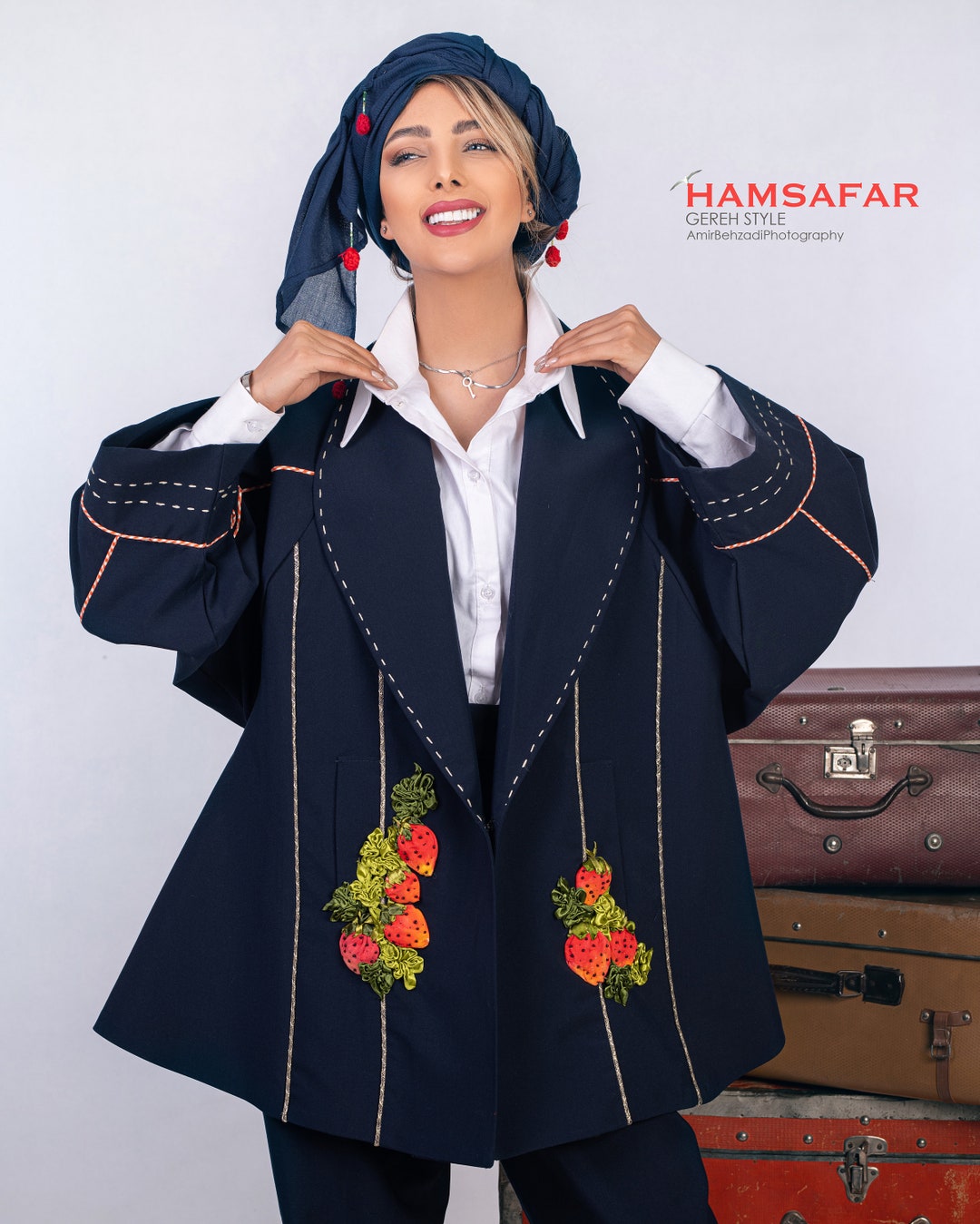 Strawberry Design Ham Safar Collection Handcrafted Cotton - Etsy