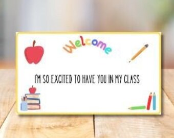 Welcome to My Class Printable Cards, Teacher Welcome Cards, Printable ...