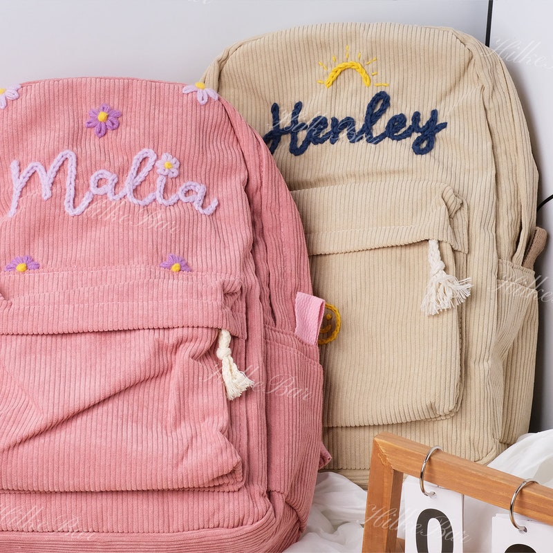 Embroidered Backpack - Etsy