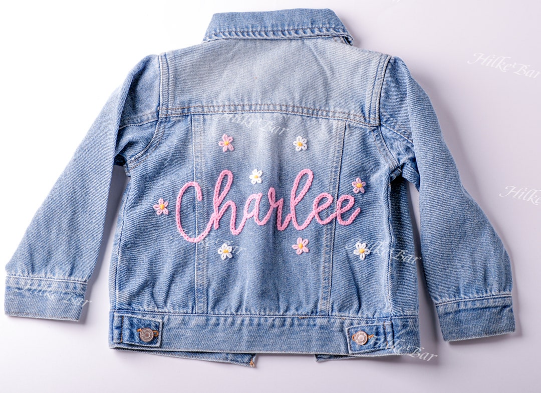 Personalized Baby Denim Jacket: Custom Name, Handmade Jean Jacket - Etsy
