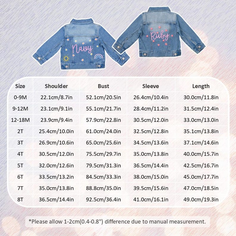 Custom Denim Jacket for Kids: Personalized Name, Handmade - Etsy