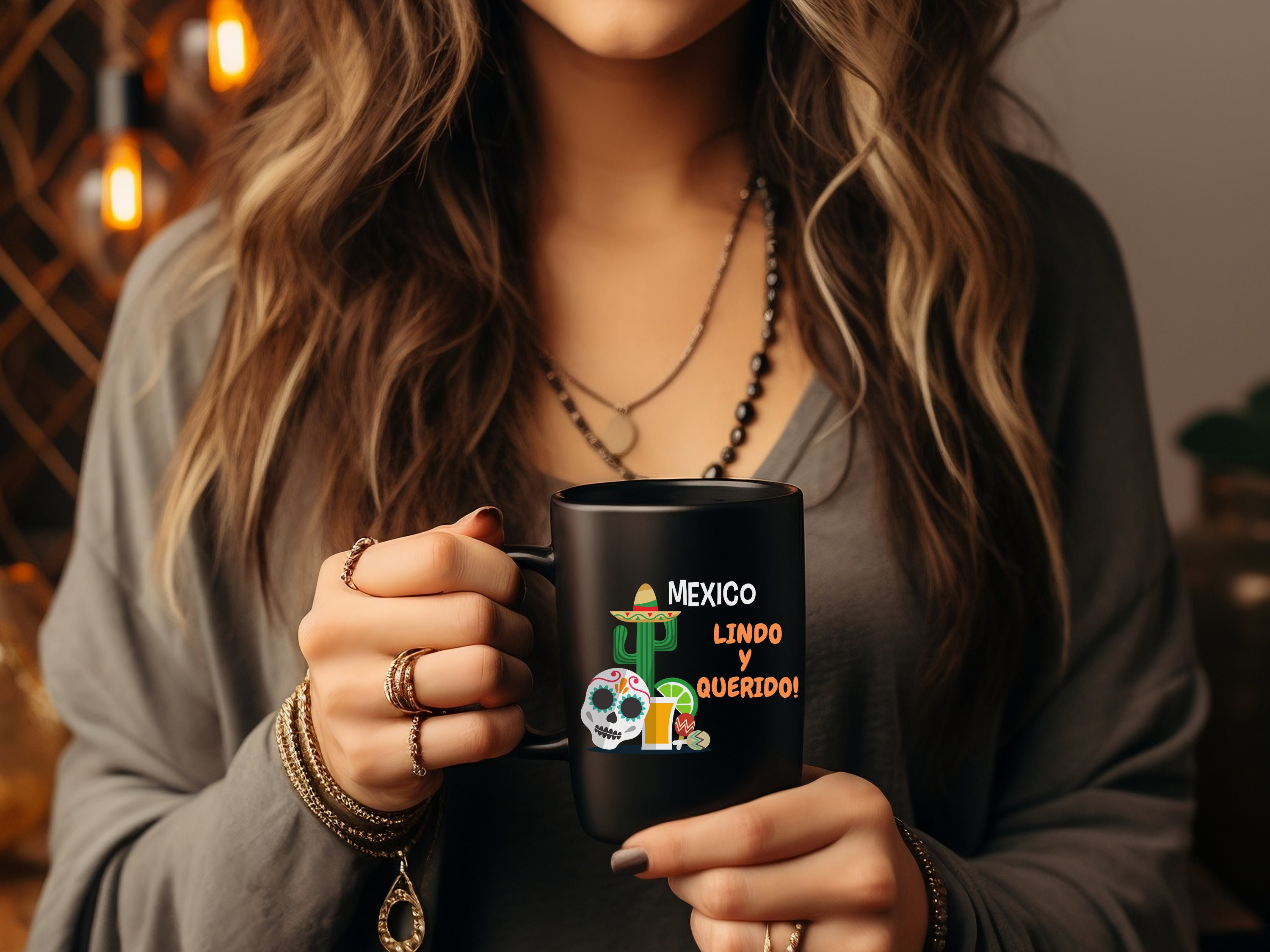 Mexico Lindo Y Querido Mug | Spanish Sayings Mugs | Latina Mugs ...
