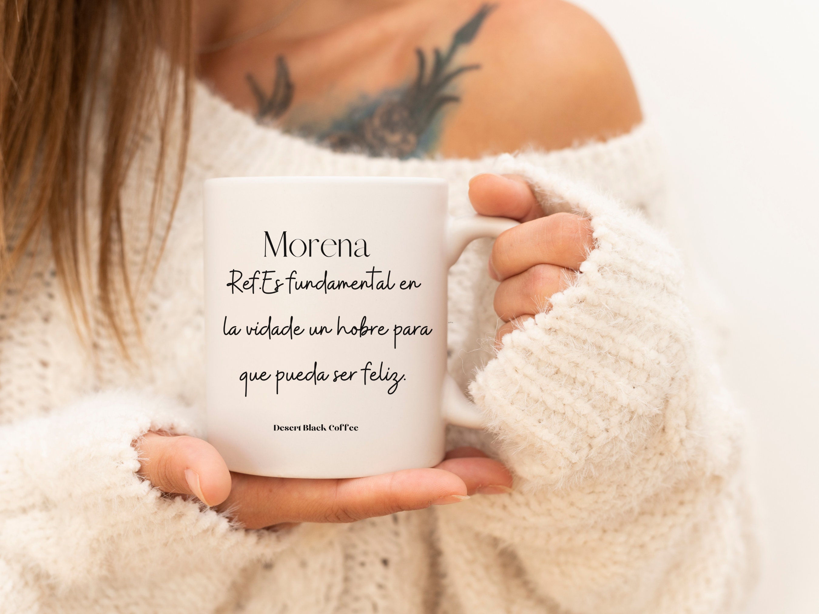 Morena Fundamental En La Vida De Un Hombre Mug With Funny Spanish ...