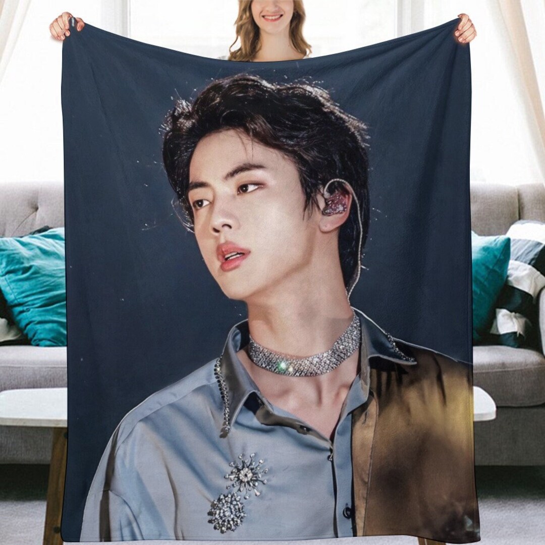 Jin Concert Throw Blanket BTS Jin Photo Blanket Gift for - Etsy