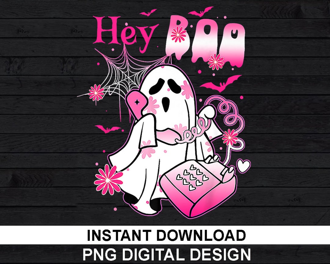 Hey Boo Png Cute Ghost Png Ghost Halloween Png Call Me - Etsy