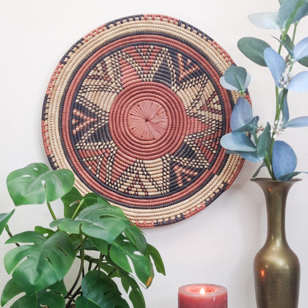 Vintage Hausa-fulani West African Flat Coiled Basket or Mat, Mbeedu ...