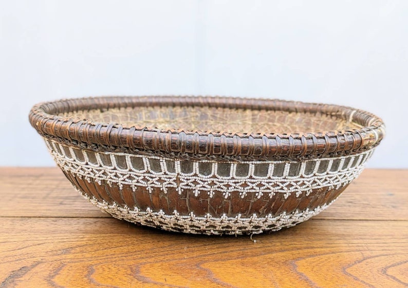 Antique Balinese Hindu Beaded Temple Offering Basket - Etsy