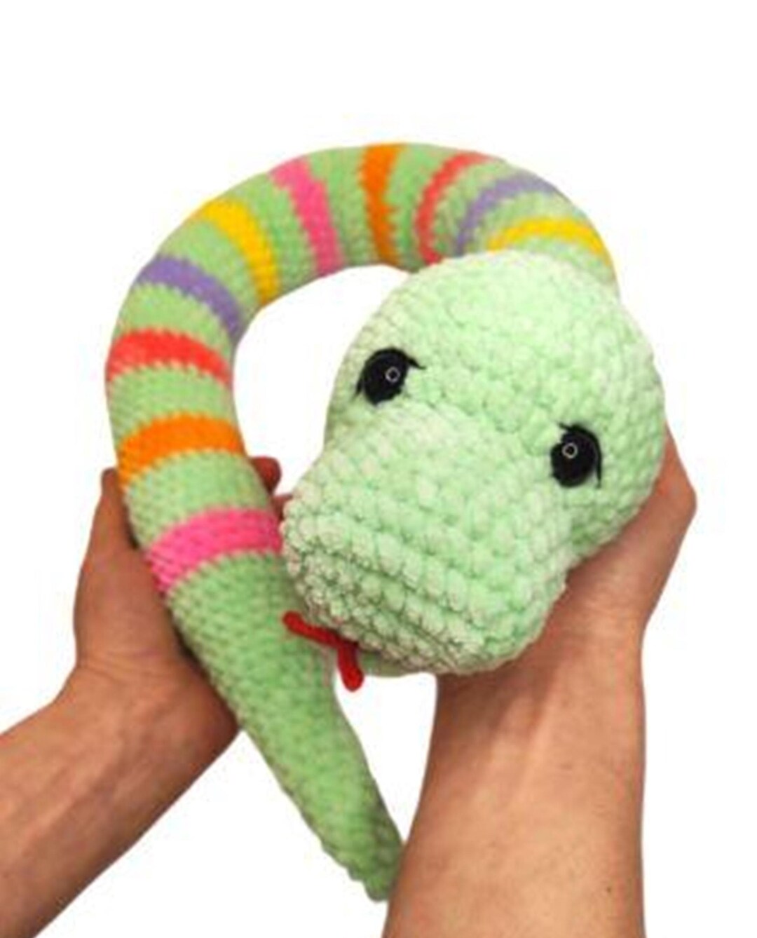 Crochet Pattern Funny Snake/ Amigurumi Tutorial Stuffed Snake/ Python ...