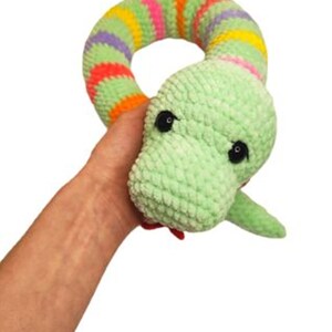 Big Snake Crochet Pattern, Amigurumi Tutorial Stuffed Snake, Python ...
