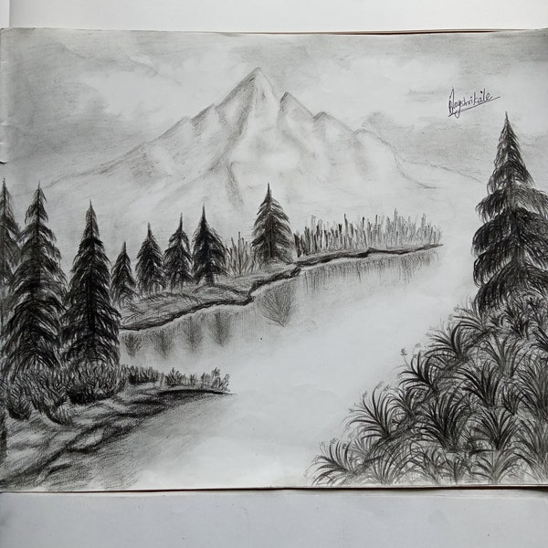 Pencil Sketch - Etsy