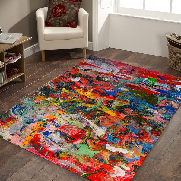 Modern Abstract Rug - Etsy