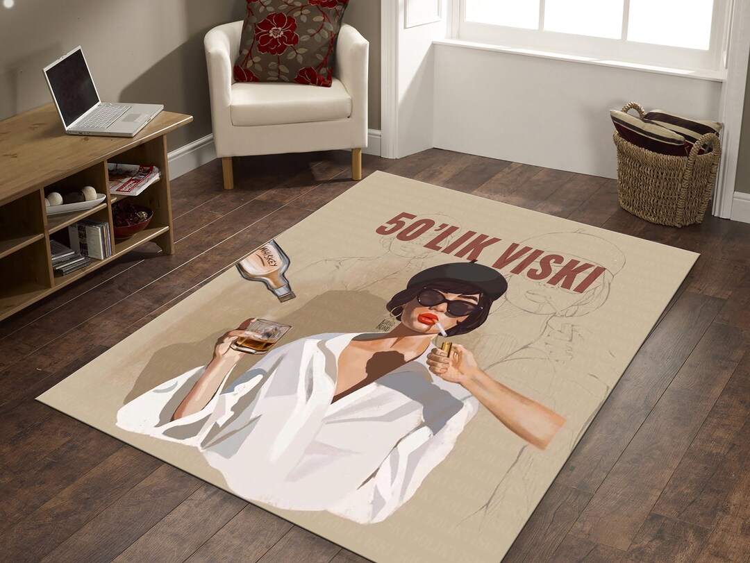 Whiskey Rug, Fancy Rug, Colorful Rug, Multiple Color Rug, Artistic Rug ...