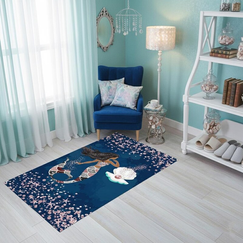 Mermaid Area Rug - Etsy