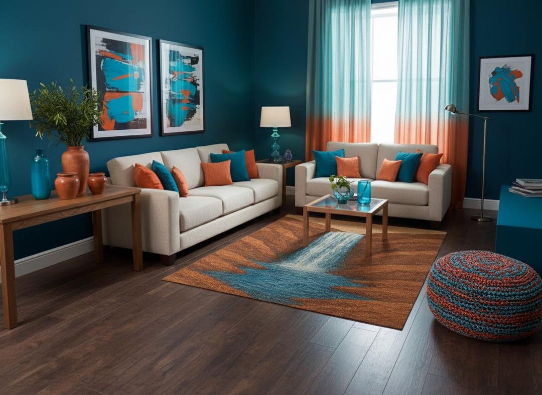 Waterfall & River Rug – Nature Inspired Carpet With Flowing Stream ...