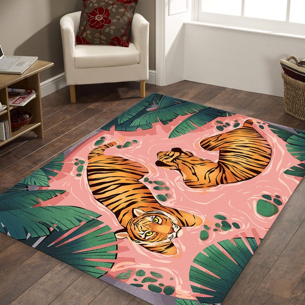 Tiger Rug - Etsy