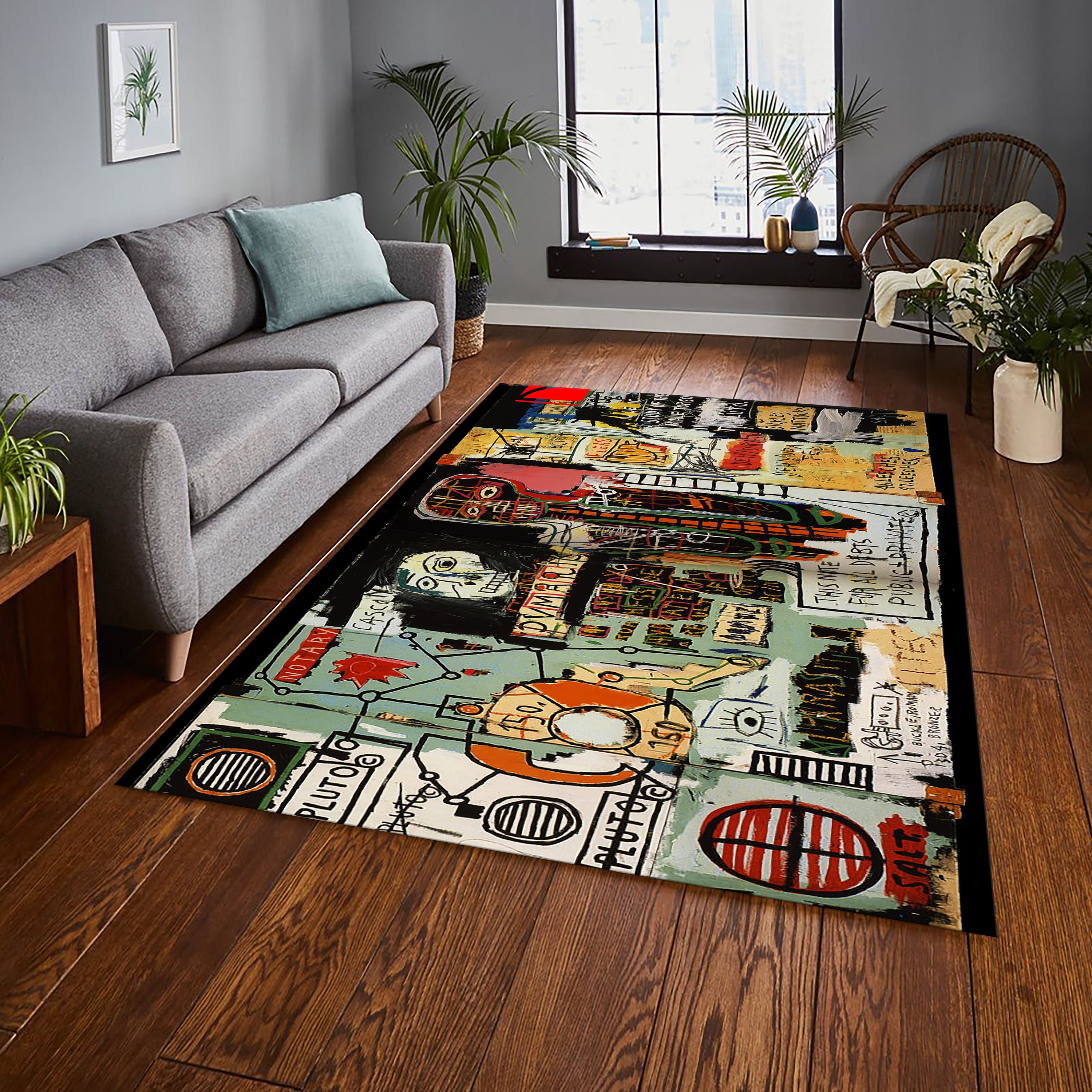 Pictorial Rug, Monster Rug, Scary Rug, Artistic Rug, Black White Rug ...