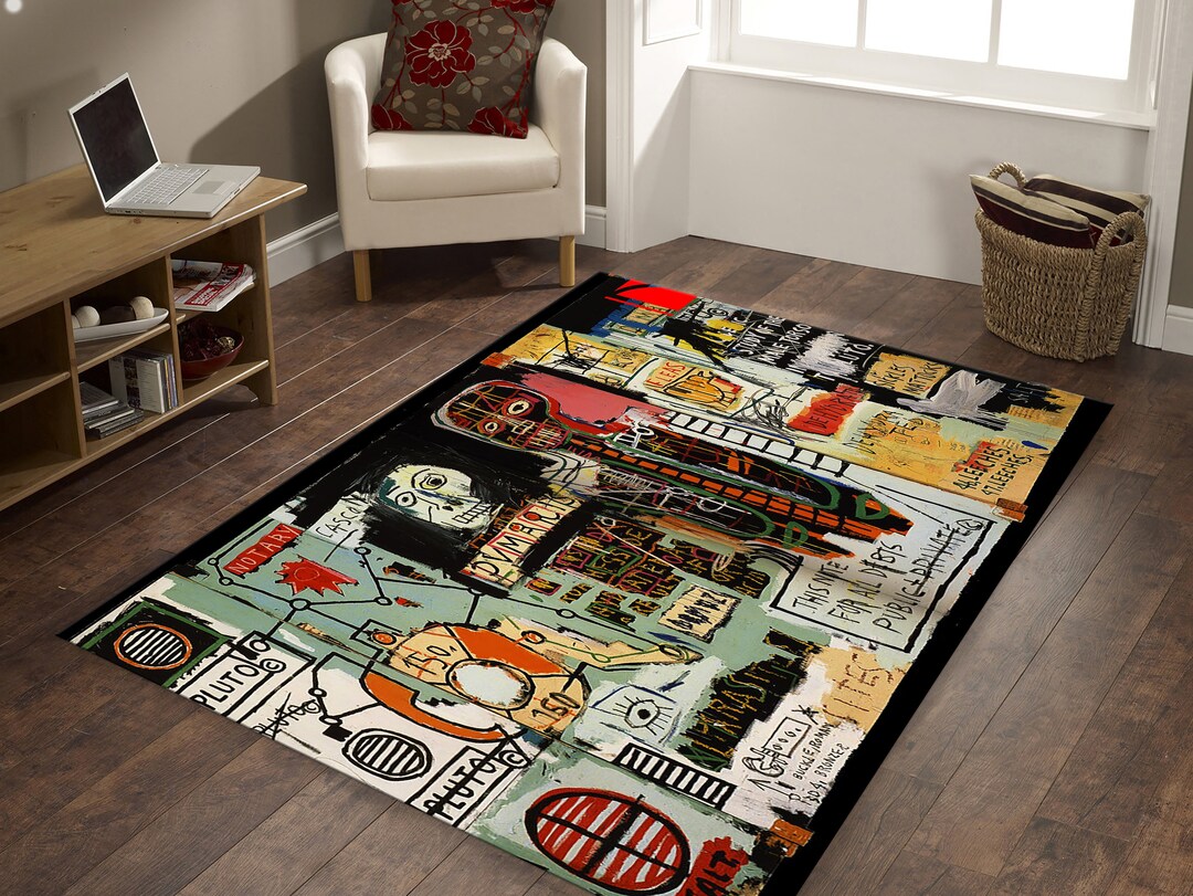 Pictorial Rug, Monster Rug, Scary Rug, Artistic Rug, Black White Rug ...