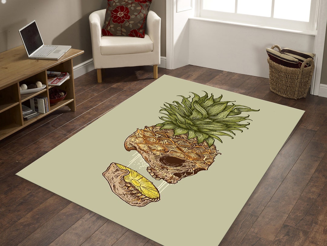 Pineapple Skull Rug, Skull Rug, Pineapple Carpet, Snake Rug, Snake Carpet,artistic Rug,luxury ...