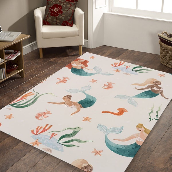 Mermaid Area Rug - Etsy