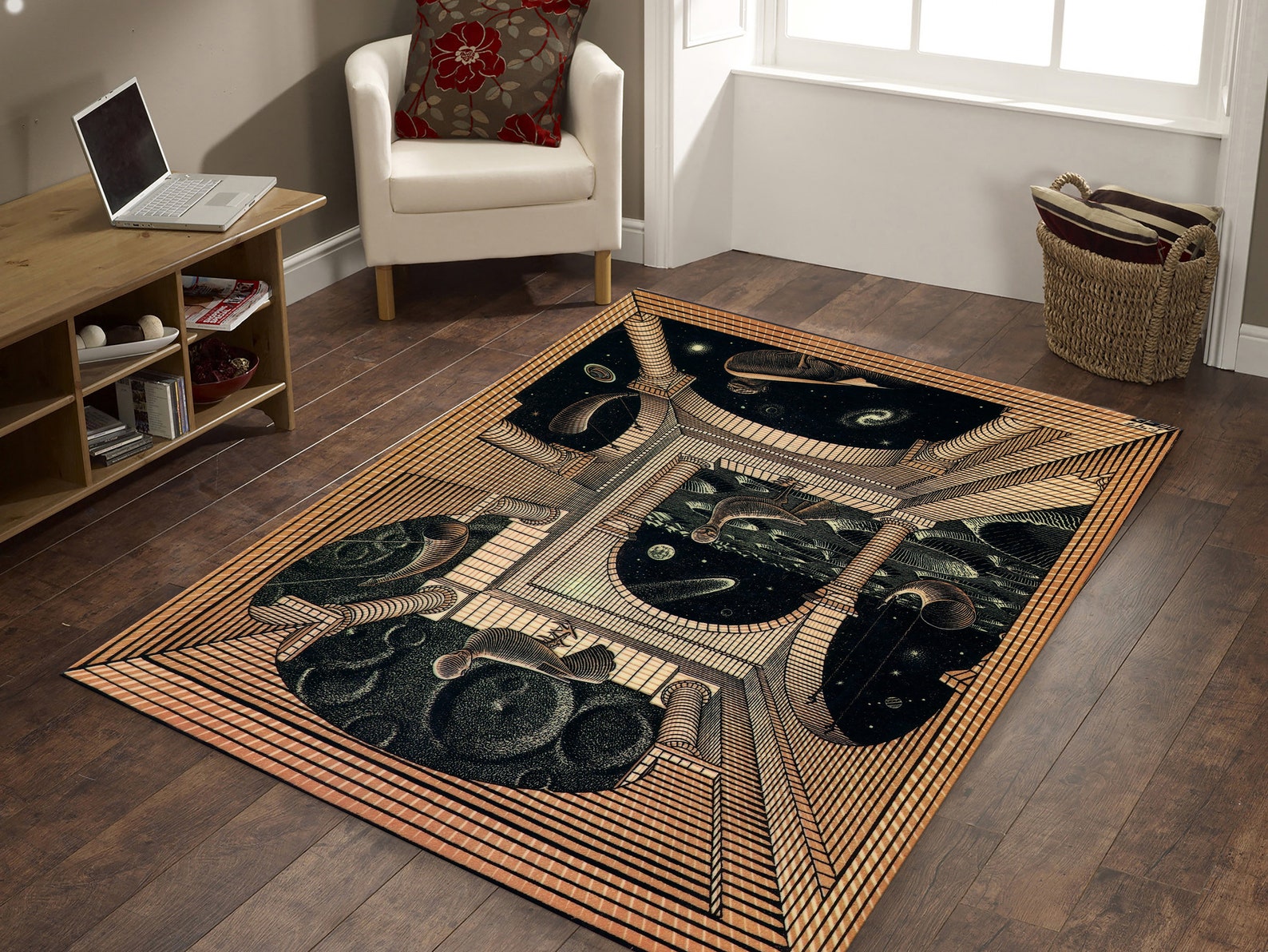 Optical Illusion Rug, Optical Illusion Carpet, Vortex Rug, 3D Illusion ...