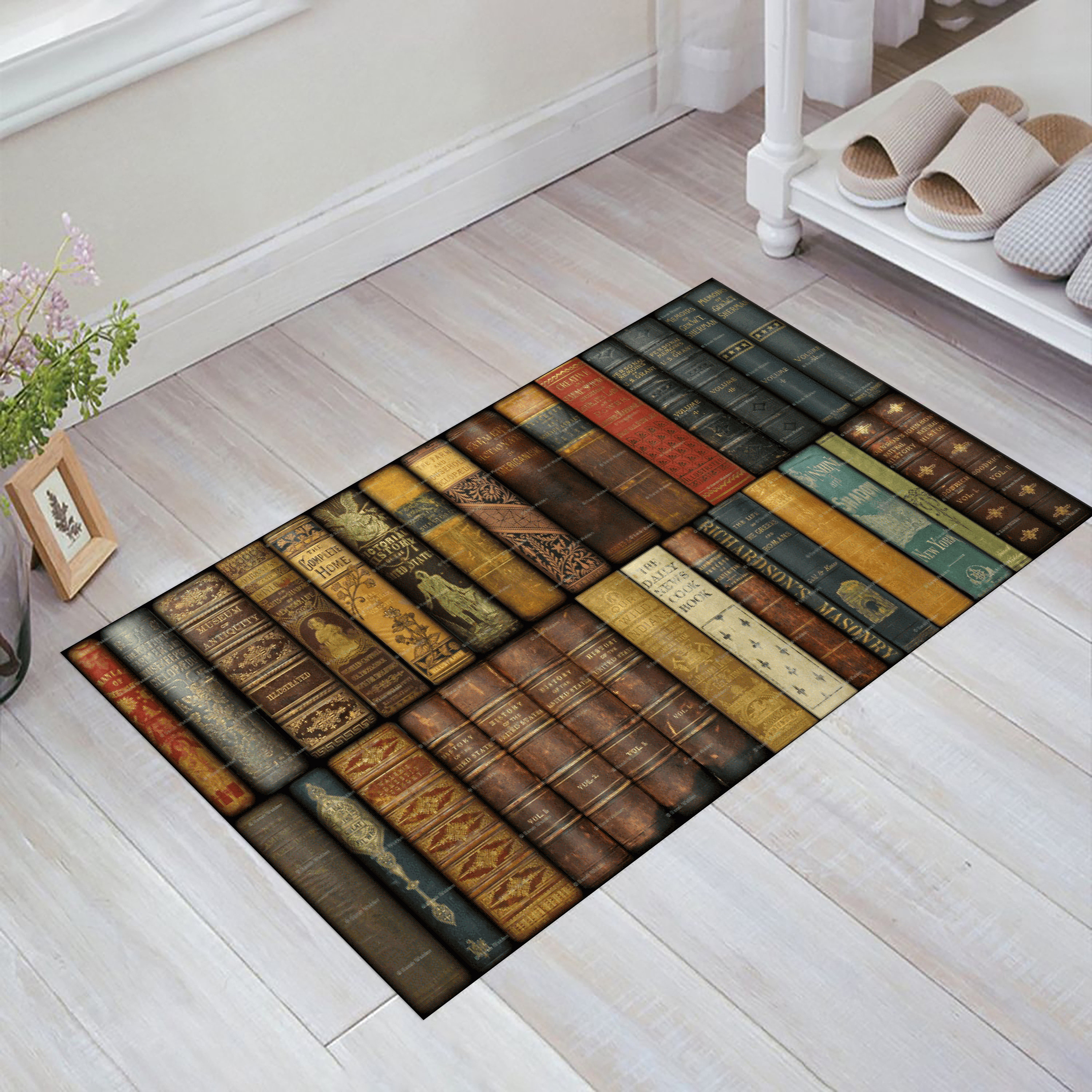Reading Book Rug, Library Rug,intellectual Rug,dark Colored Rug ...