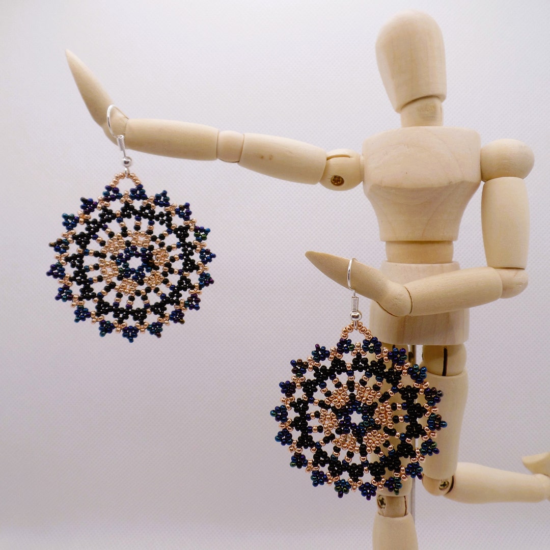 Earring, Handmade Earring, Seed, Bead Seed Earring, Woman Earring, Hook ...