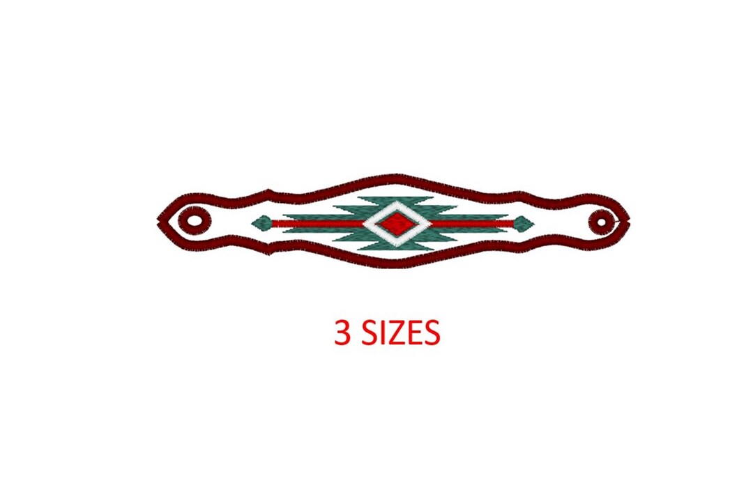 Southwest Bracelet Embroidery Design: Western Digital File - Etsy
