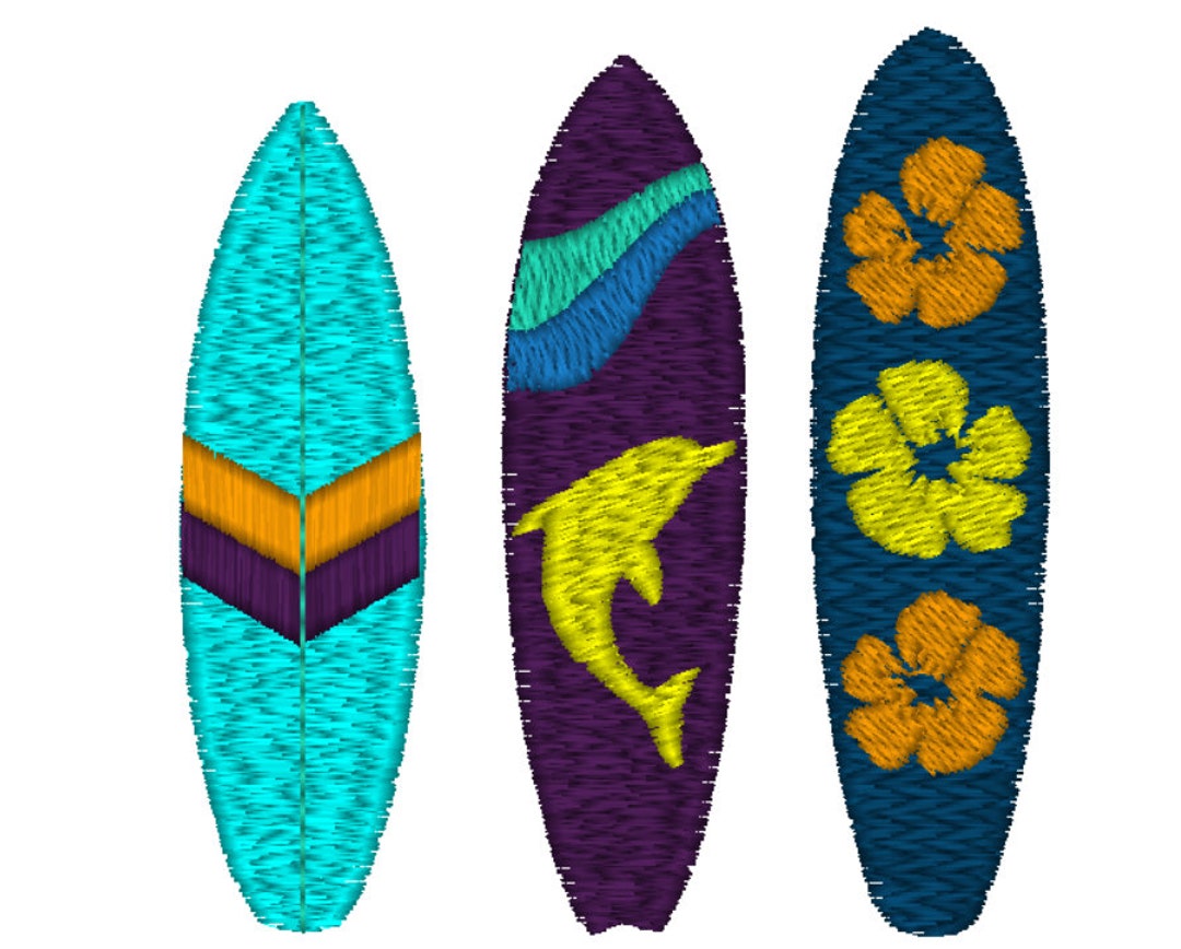 Surfboards Embroidery. Summer Embroidery Design. Summer Embeoidery ...
