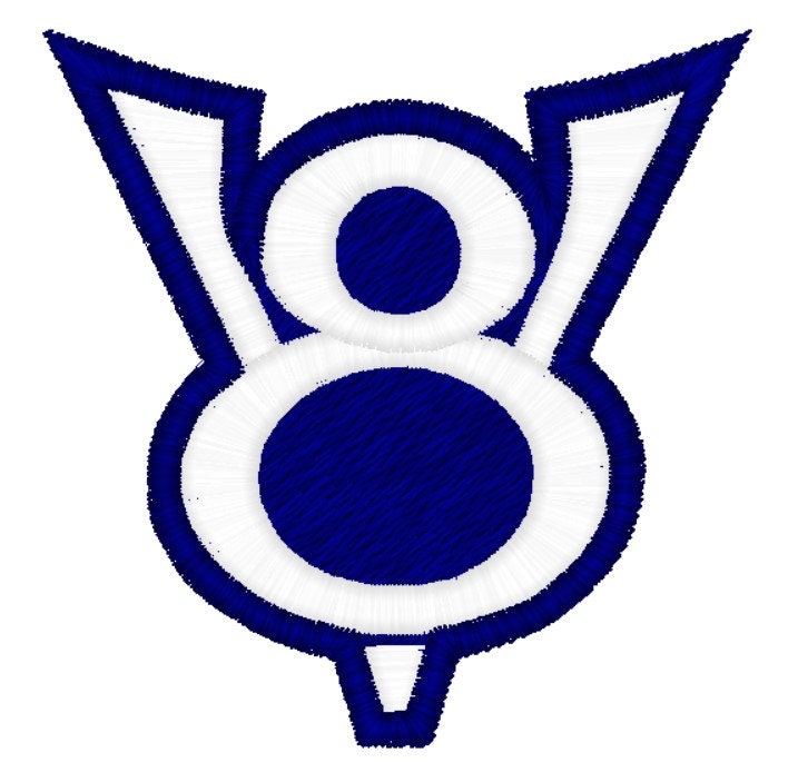 V8 Engine Embroidery Patch - V8 Symbol Machine Design. Patch V8. - Etsy