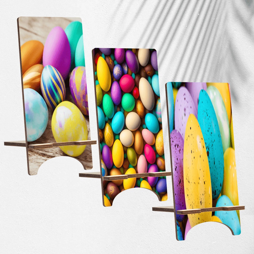Eggs Wood Phone Stand, Food Holder for iPhone 14 13 12 11 Pro Max ...