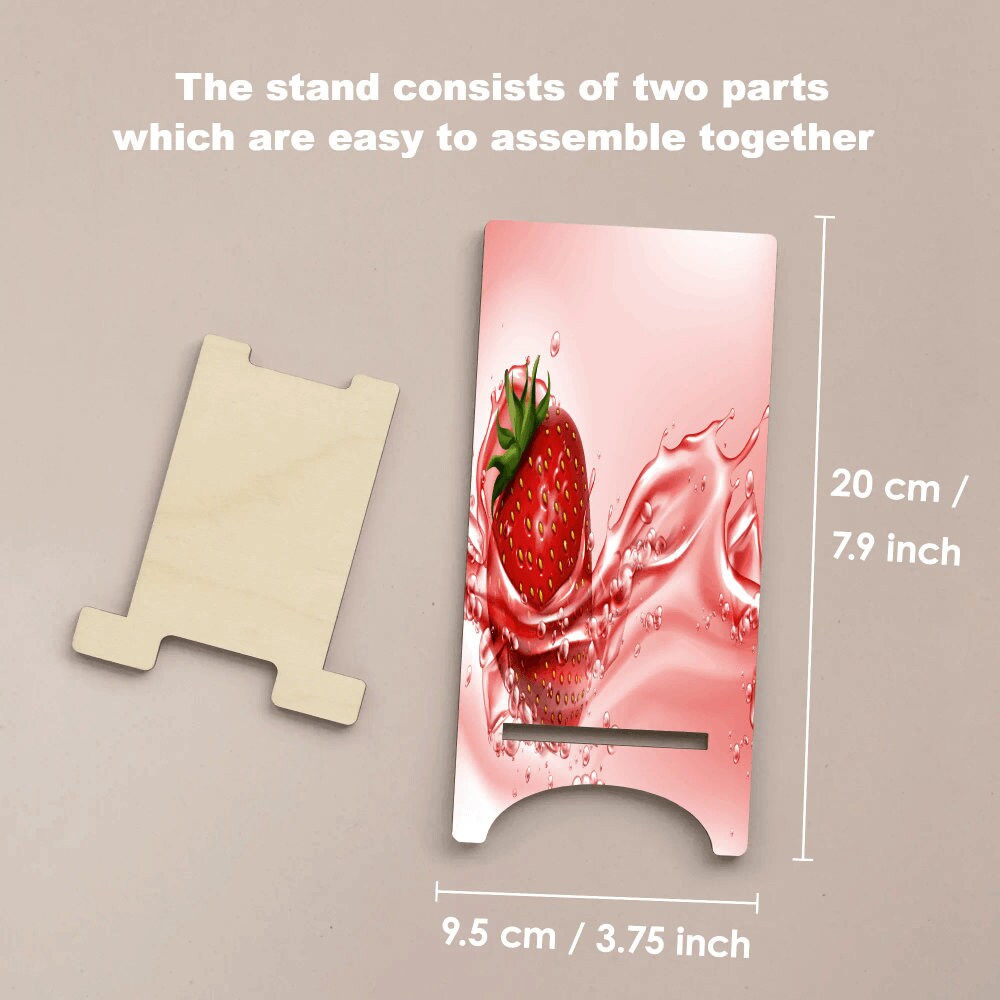 Strawberries Wood Phone Stand Fruit Holder for iPhone 14 13 - Etsy