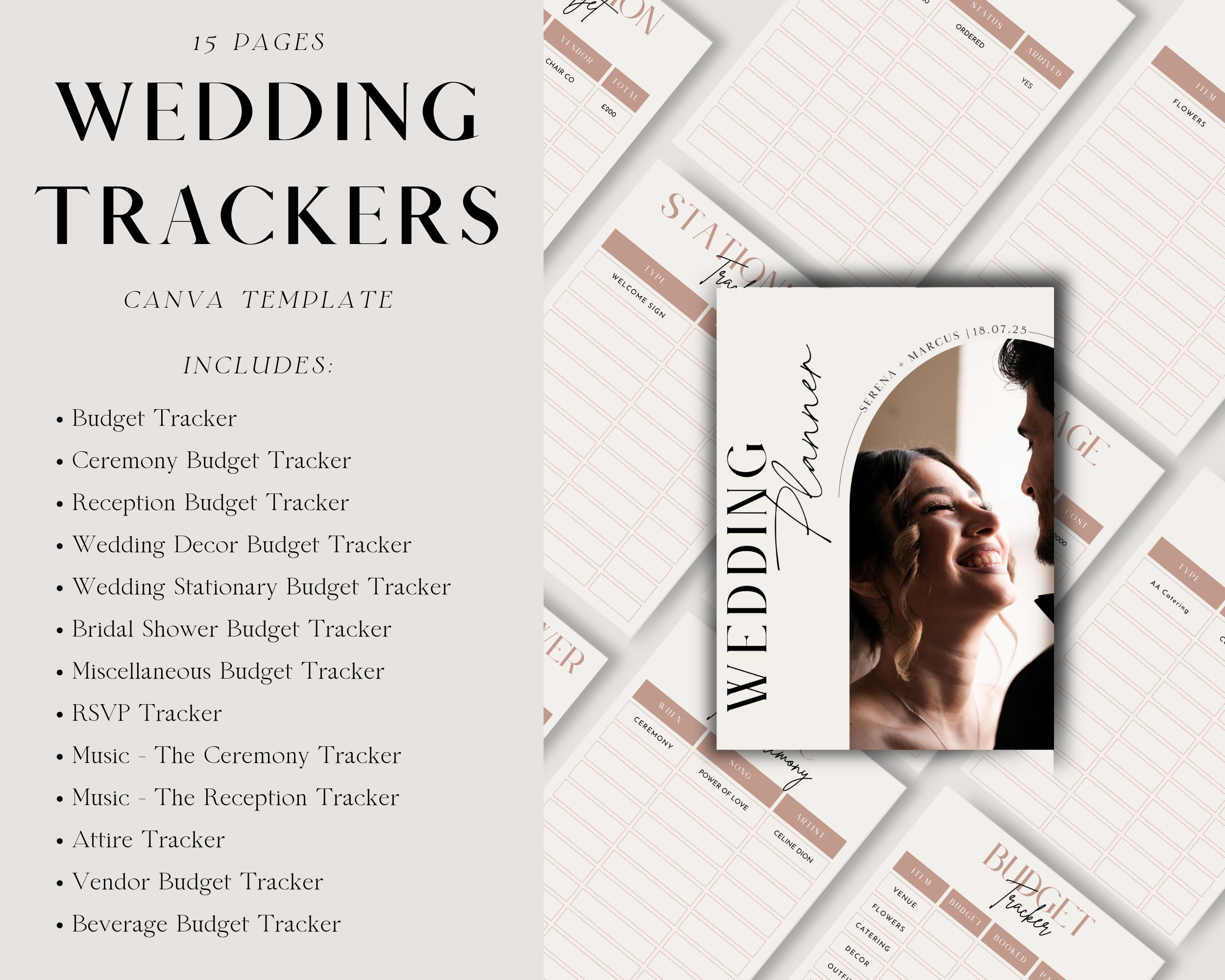 Wedding Checklist Planner Bundle, Wedding Planning Checklist, Marriage ...